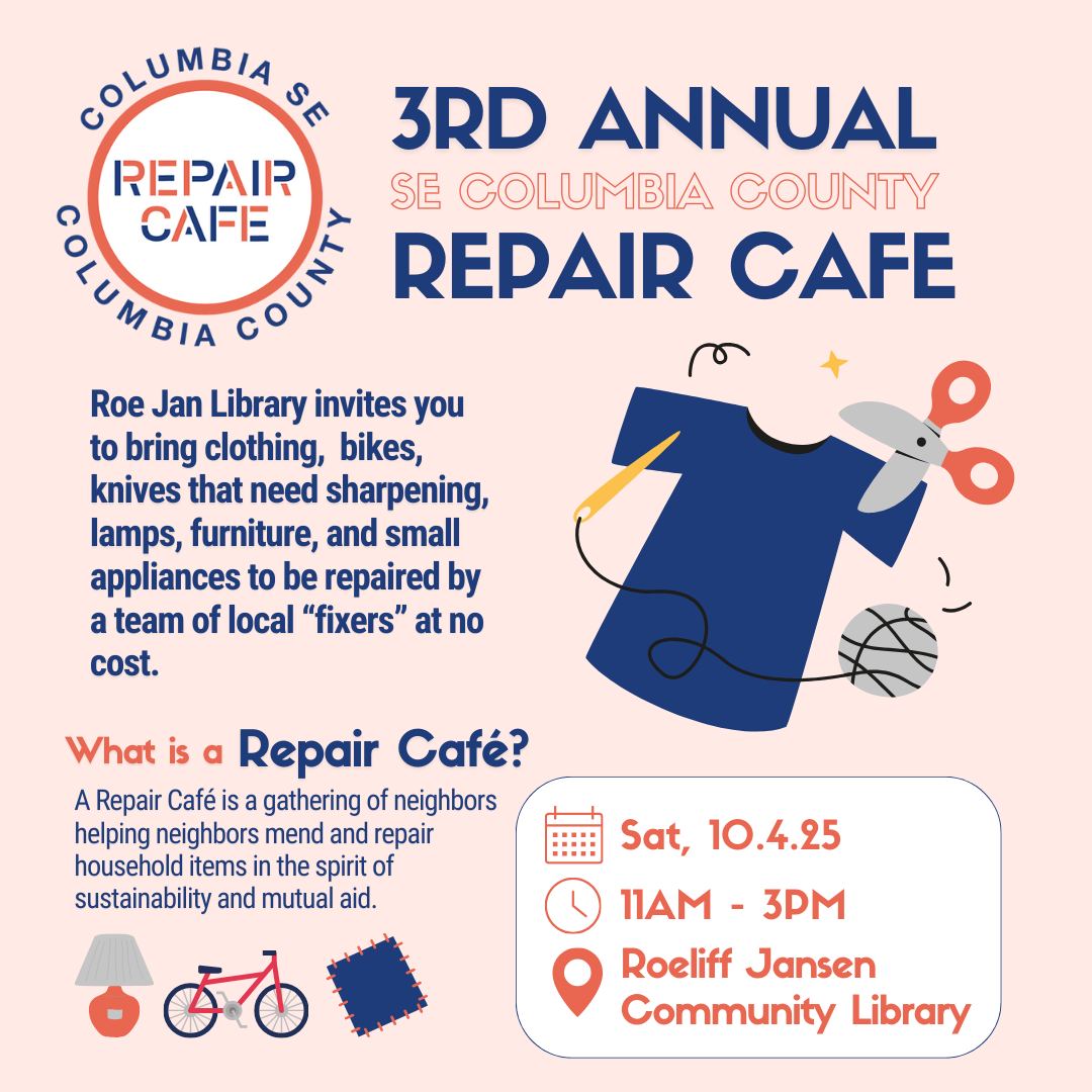 Repair Café at Roe Jan Library - The New Pine Plains Herald